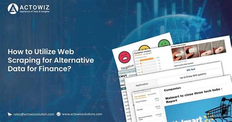 How To Utilize Web Scraping For Alternative Data For Finance By