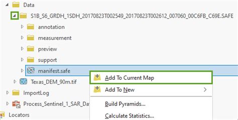Process Sentinel 1 Sar Data Learn Arcgis