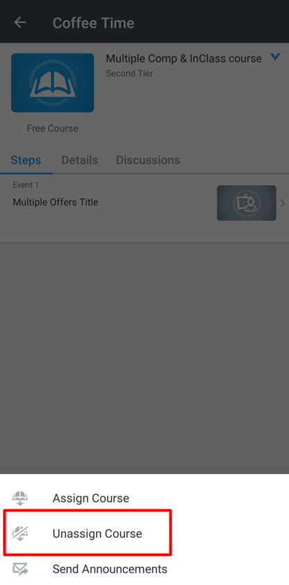 How To Unassign Courses From Users Mobile App Schoox Support Center