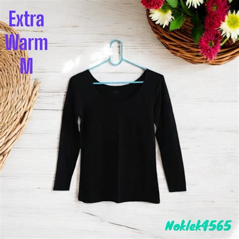 เสื้อ Uniqlo Heattech Extra Warm M ฮีทเทค ยูนิโคล่ หญิง Shopee Thailand