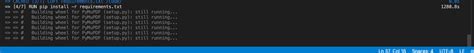 PyMuPDF Is Not Getting Installed In The Git VM Machine Now But It Was