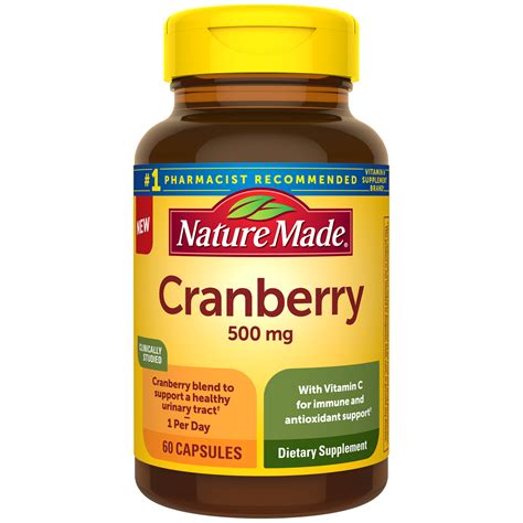 Cranberry Capsules 500 Mg With Vitamin C And Nature Made®