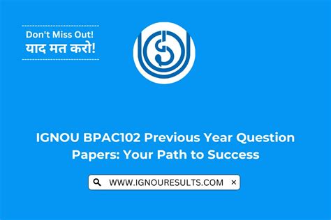 IGNOU BPAC Previous Year Question Papers Your Path To Success IGNOU RESULTS