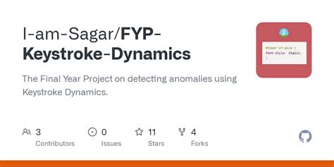 github i am sagar fyp keystroke dynamics the final year project on detecting anomalies using