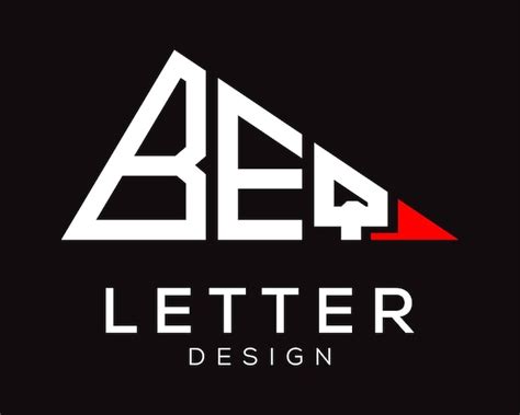 Premium Vector Triangle Shape Beq Letter Logo Design