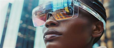 Smart Glasses With Augmented Reality Premium Ai Generated Image