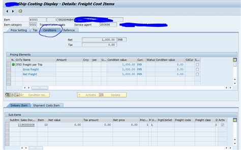 Shipment Cost Not Calculating On Vt01n Sap Community