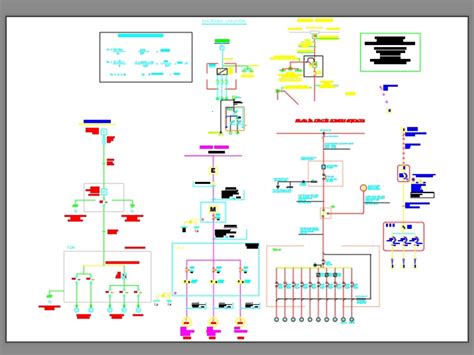 Electrical Single Line Diagrams In Autocad Cad 84 95 Kb Bibliocad