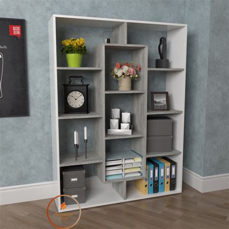 Стелаж для дому книжкова полиця з ДСП продаж ціна в Києві книжкові