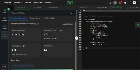 Gfg160 Geekstreak2024 Geeksforgeeks Womenintech Problemsolving Preethi Deevanapelli
