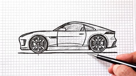 Как нарисовать машину по клеточкам в тетради Простые рисунки Youtube