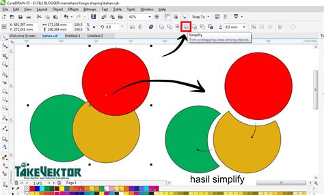 Memahami Fungsi Shaping Dalam Coreldraw TakeVektor Tutorial And Free Vector