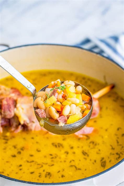 Ham Bone Soup Perfect For Leftover Ham Bone Julies Eats And Treats