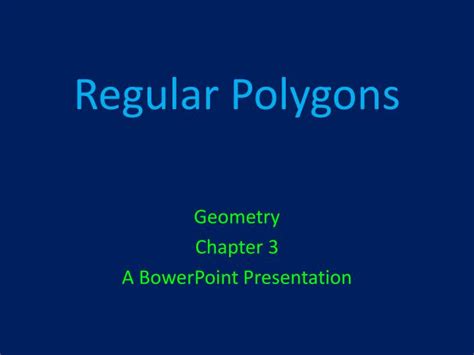 PPT Regular Polygons PowerPoint Presentation Free Download ID