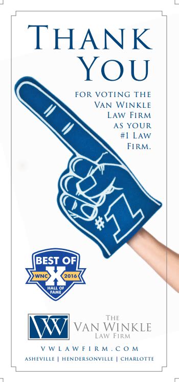 The Van Winkle Law Firm Voted Best Law Firm In Western