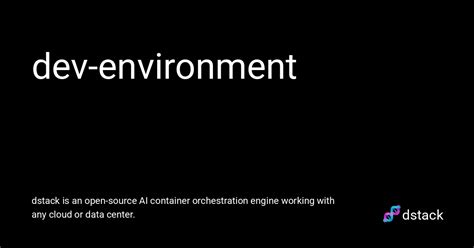 dev environment dstack