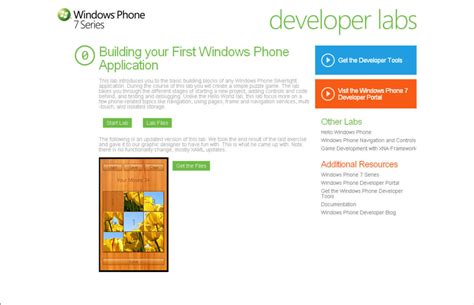 Windows Phone 7 Developer Training Kit Windows Descargar