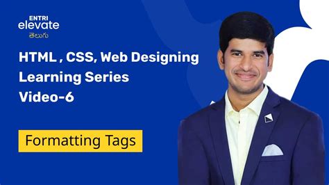 Html Css For Beginnerslesson 6 Formatting Tags Full Stack Developer