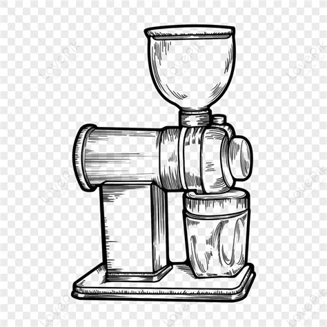 흑인과 백인 선 그리기 커피 일러스트 기계 그림 요소커피 머신삽화 Png 일러스트 무료 다운로드 Lovepik