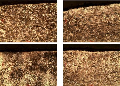 Micrographs Corresponding To The Heated Zone Of The Sample 200 × And