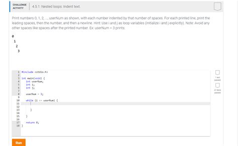 C How To Understand And Complete Nested Loop Challenge Provided Below Stack Overflow