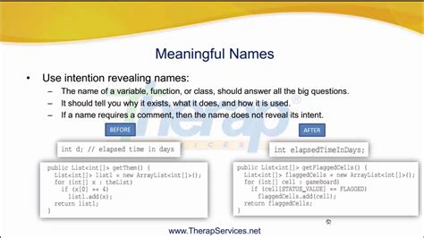 Cs207 Clean Code Meaningful Names 13 Youtube