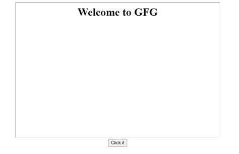 How To Navigate In An Iframe With Javascript Geeksforgeeks