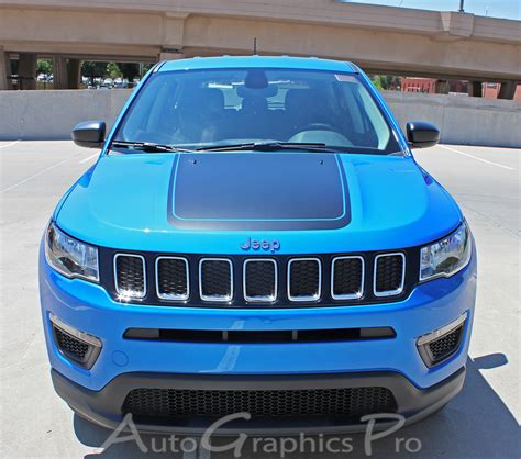 2017 2025 Jeep Compass Hood Vinyl Graphics Bearing Decals Stripes