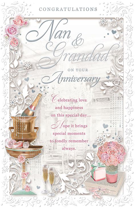 Nan And Grandad Anniversary Congratulations Opacity Card Choice Wholesale