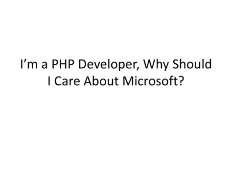 Windowsphp Ppt