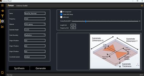 Antenna Wizard — Ansys Aedt Toolkits Antenna