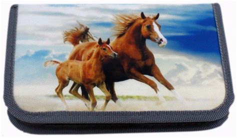 Пенал 1 отделение Лошадь и жеребенок 2 ПН 5147 Издательство Альфа книга