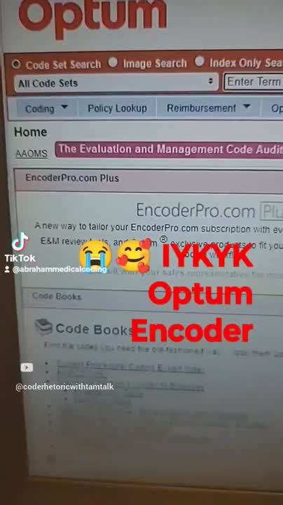 Medicalcoding Encoder Optum Edutainment Munilong Youweremadeforme Abraham Medical Coding