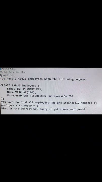 Dbms Tricky Question Of The Day Shortsfeed Shorts Short Youtube