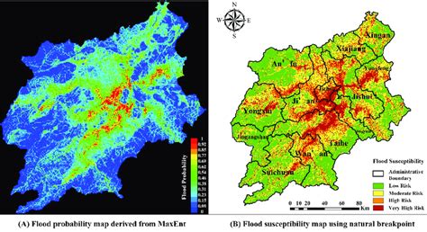Flood Susceptibility Map From Maxent Model And Hierarchical Flood Risk Map Download