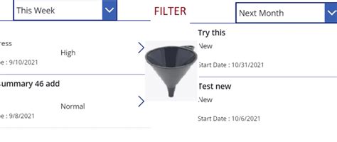 model driven app the powerapps gallery filter