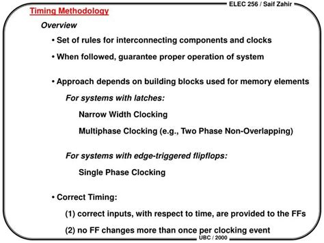 Ppt Timing Methodology Powerpoint Presentation Free Download Id