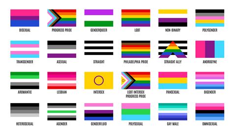 Lgbt Pride Flags Sexual Diversity Banners Set Vector Art At Vecteezy