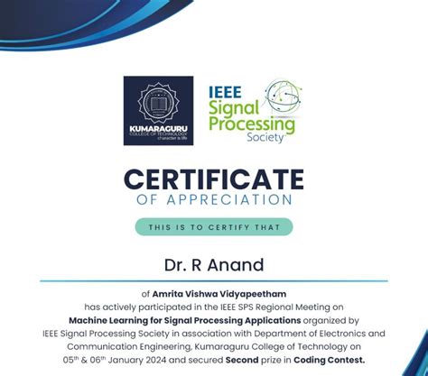 Anand R On Linkedin Codingcontest Ieee Signalprocessing Achievementunlocked
