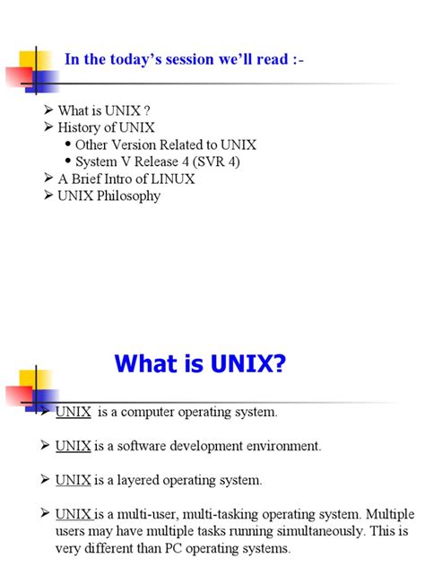 in the today s session we ll read pdf unix operating system
