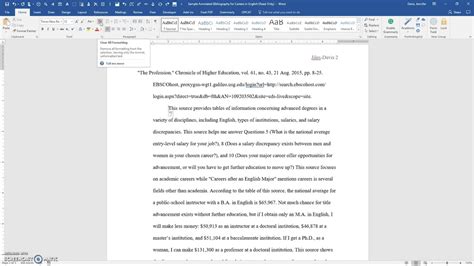 Apa Hanging Indent In Word