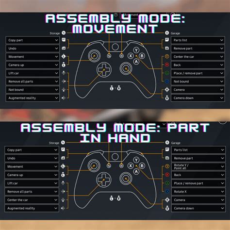 Xbox Controller Layout Build Mode Assembly Mode Previous Setup Rcrossout