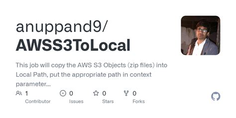 Github Anuppand9awss3tolocal This Job Will Copy The Aws S3 Objects Zip Files Into Local
