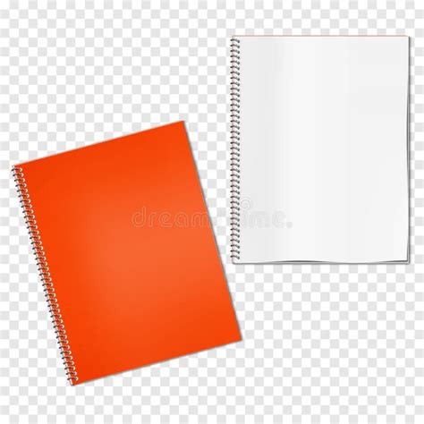 Closed Paperback Stapled Notebook Realistic Mock Up Blank Square