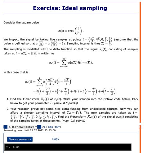 Solved Consider The Square Pulse X T Rect Tt We Inspect Chegg
