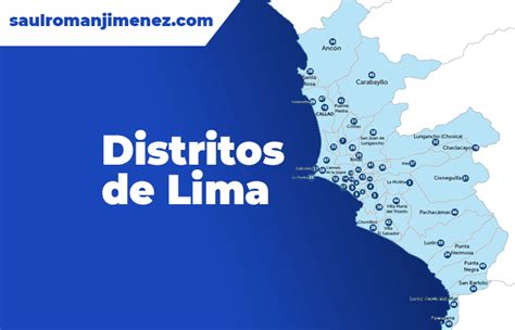 Lista Y Mapa De Los 43 Distritos De Lima 【 Actualizado 2024