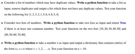 Solved Consider A List Of Numbers Which May Have Duplicate Chegg