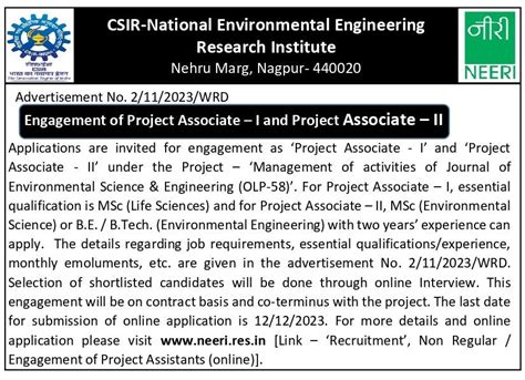 Csir Neeri Posted On Linkedin