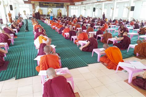 ကျောက်ပန်းတောင်မြို့နယ်တွင် အစိုးရပါဠိပထမပြန်စာမေးပွဲ စတင်ကျင်းပ ဖ