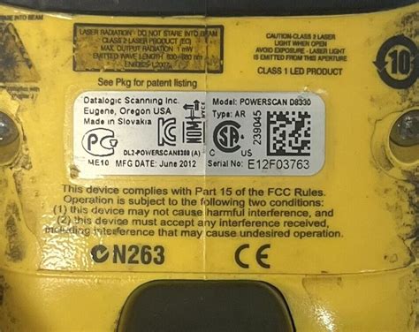 Datalogic Powerscan D8330 Industrial Usb Handheld Barcode Label Scanner W Cable Ebay